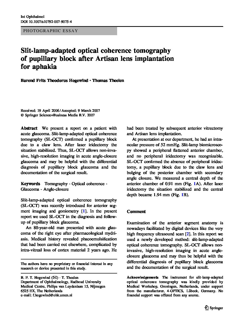 Artisan Aphakia - Coflent 2023